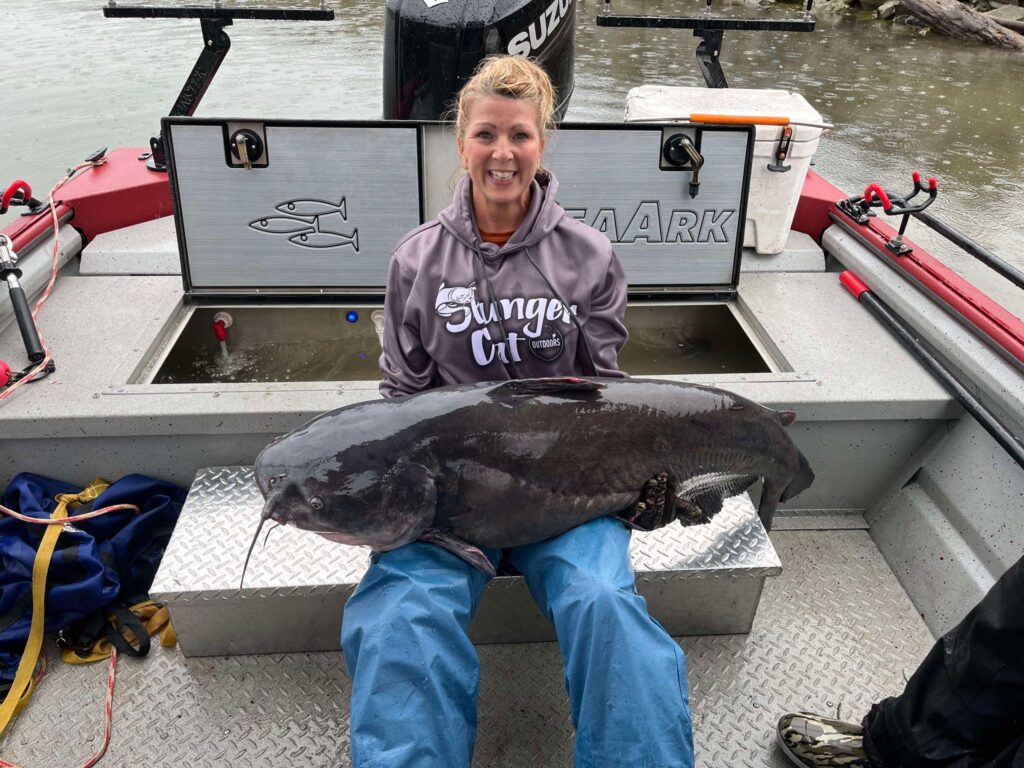 Gov. Justice announces record blue catfish on the Ohio River